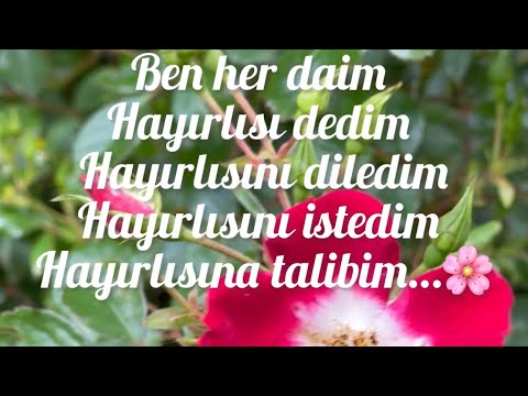 Hayırlısı,Daim,Şer,Hayırlı,Nasip,Kul,Kalbimiz,Bahçe,Güzel (Anlamlı Sözler)…🌸