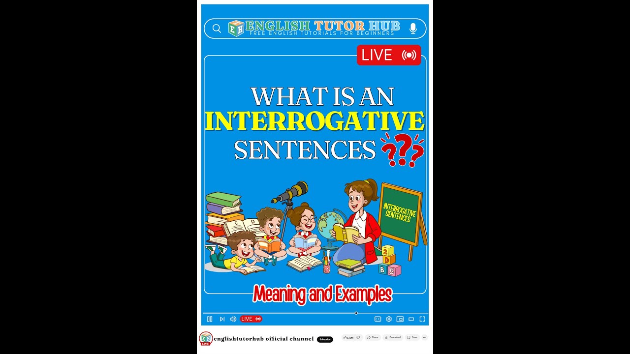 What is Interrogative Sentence? Meaning and Examples - YouTube