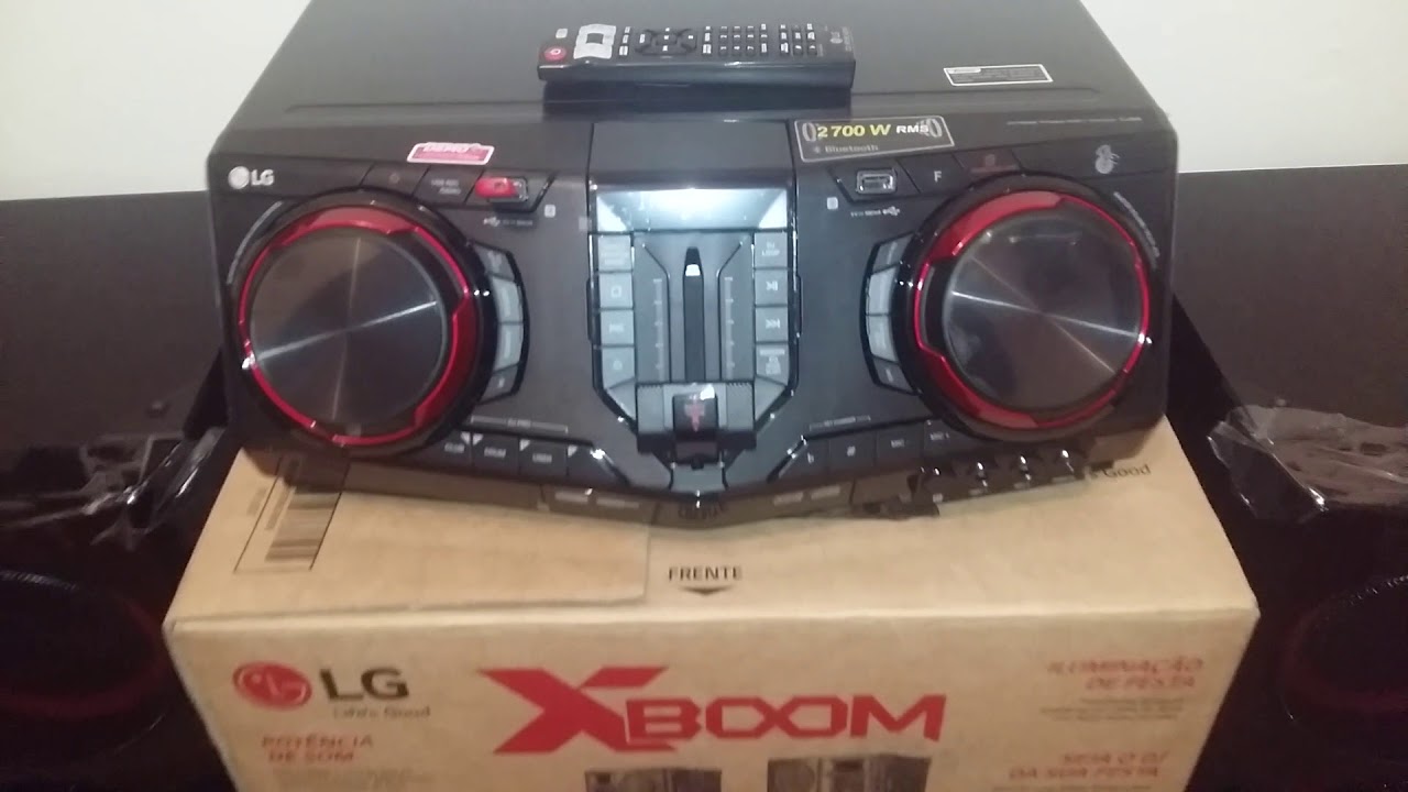 Mini system lg cj 98 - YouTube