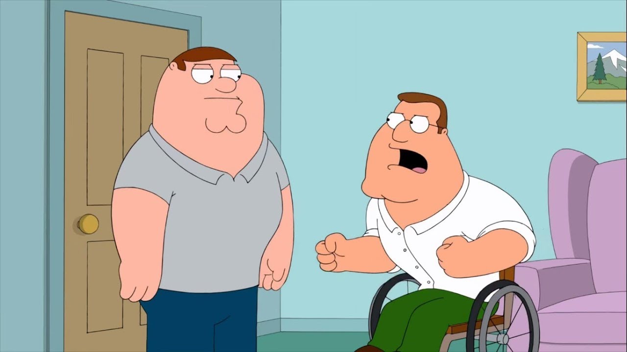 Family Guy - Peter wants to be Joe - YouTube