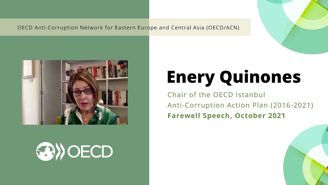 Enery Quinones Farewell Speech as Chair of the OECD Istanbul Anti ...