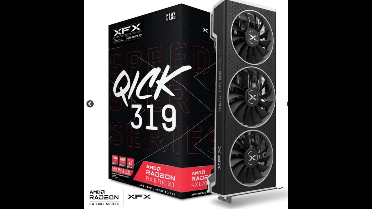 XFX Radeon RX 6700 XT Speedster QICK 319 Ultra Fire Strike Extreme ...
