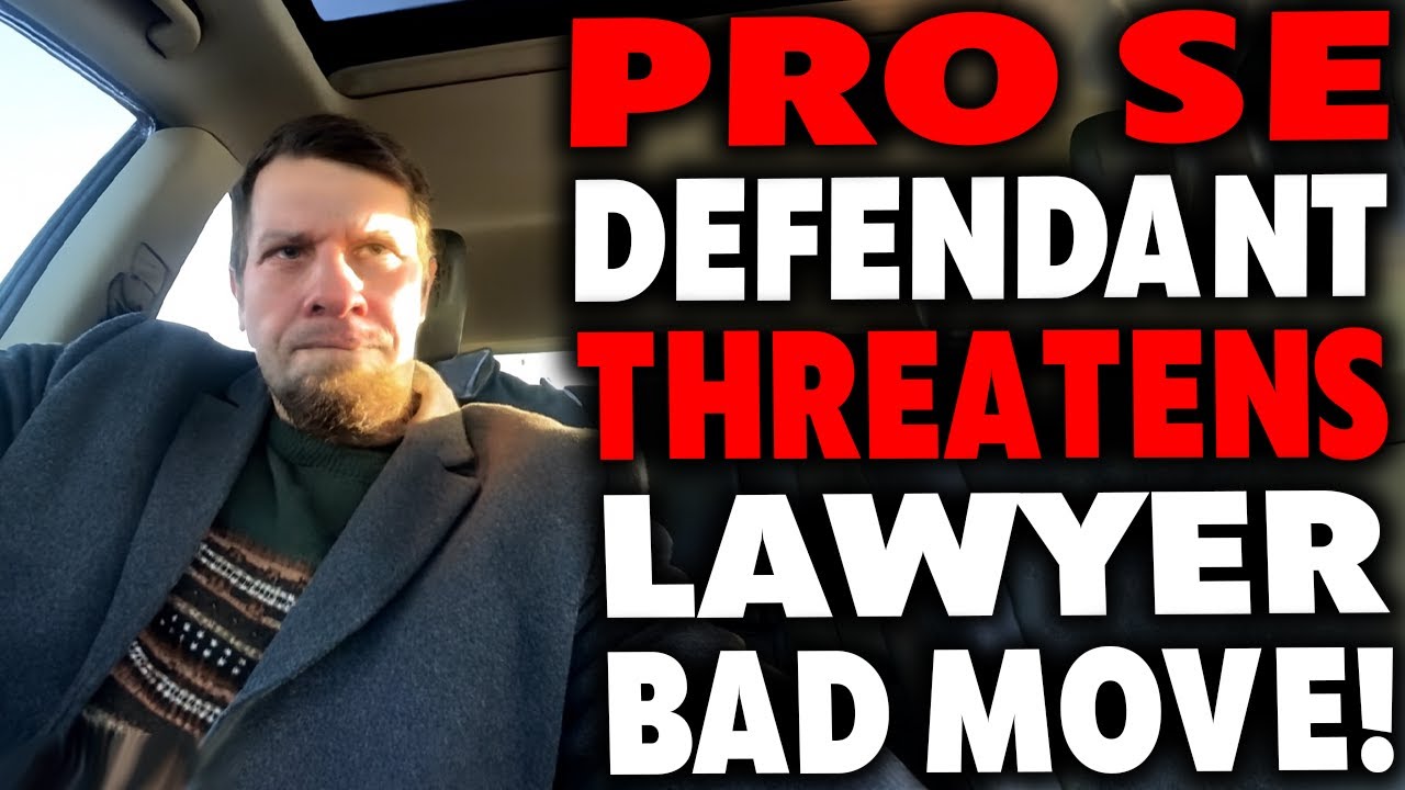 Pro Se Defendant Threatens Lawyer and Gets a Costly Lesson in Court ...