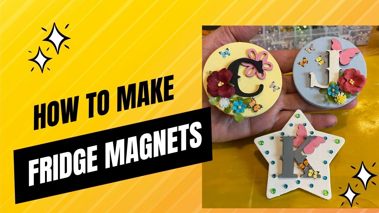 DIY Wooden Fridge Magnets/Quick DlY Gifts - YouTube