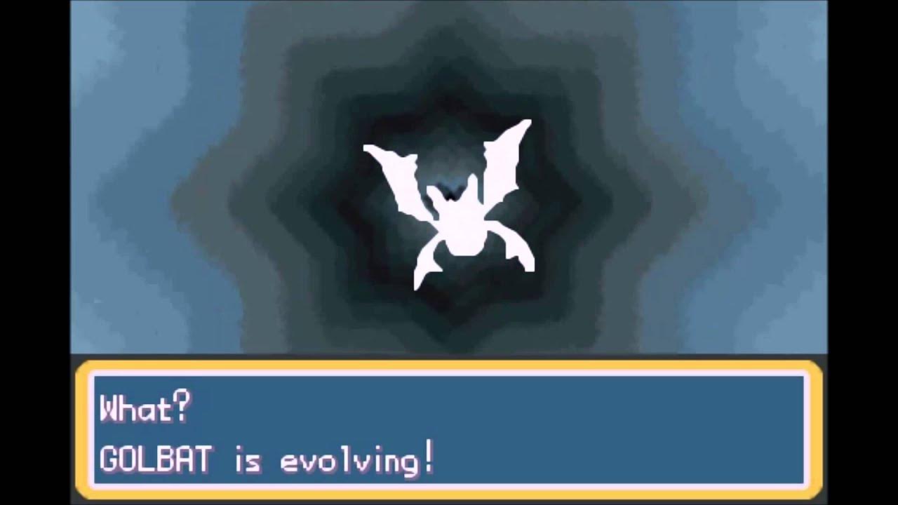 Pokémon Fire Red GBA: Golbat evolves into Crobat - YouTube