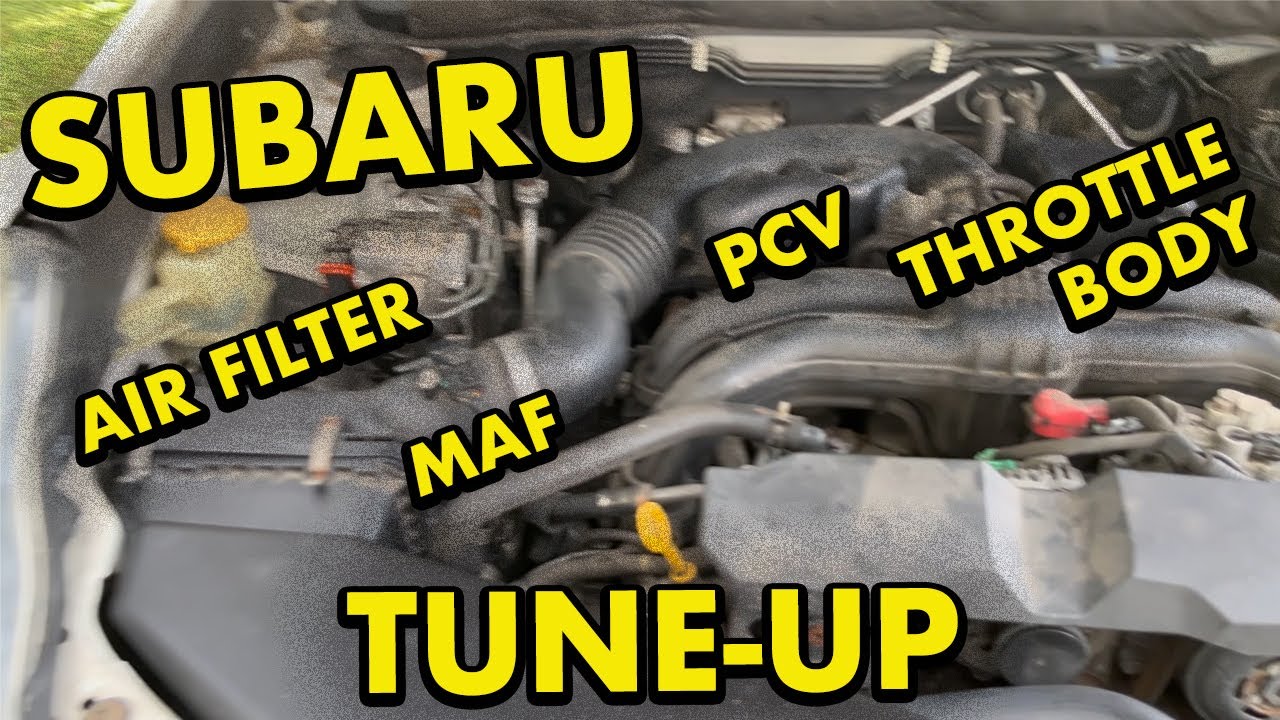 Subaru Tune-Up Air Filter MAF Throttle Body and PCV Valve Work - YouTube
