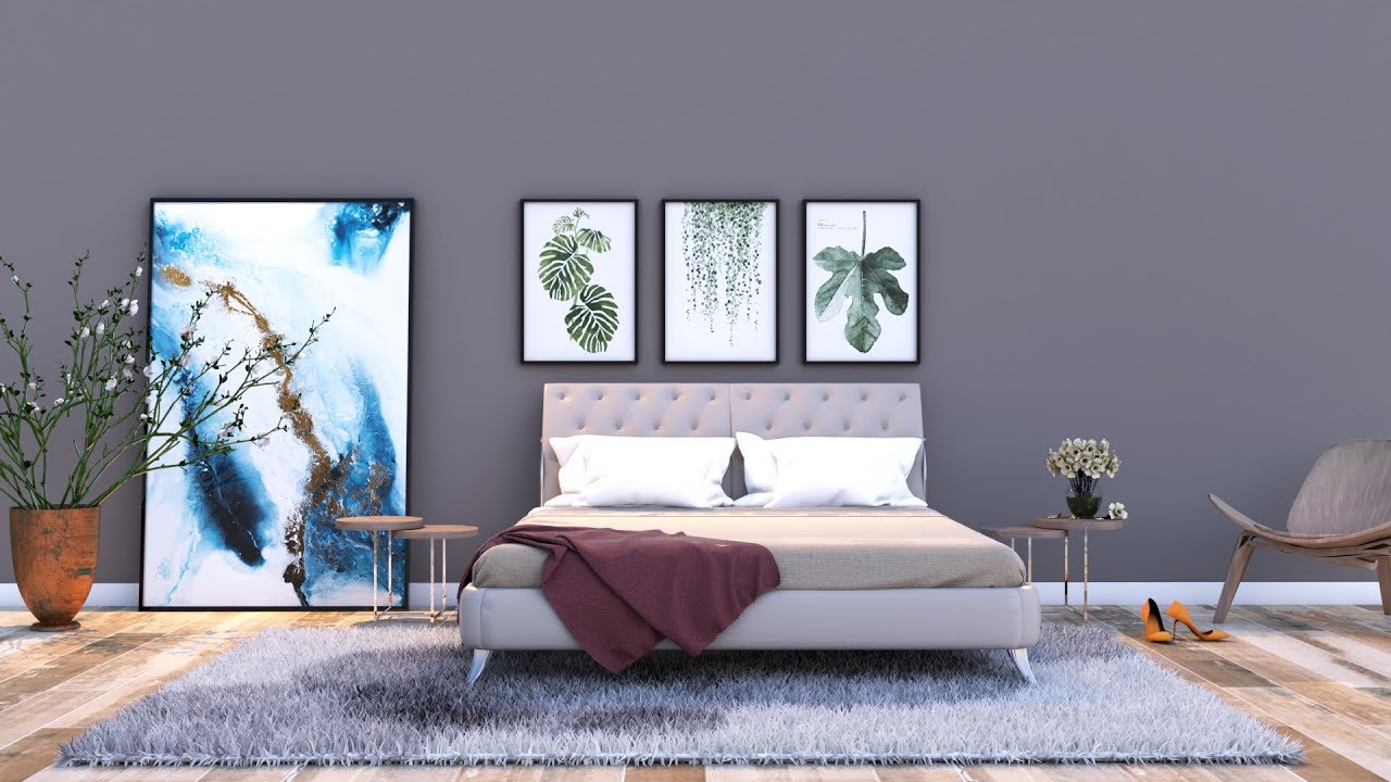 Interior Rendering Tutorial #7 & Post Production In Photoshop - YouTube