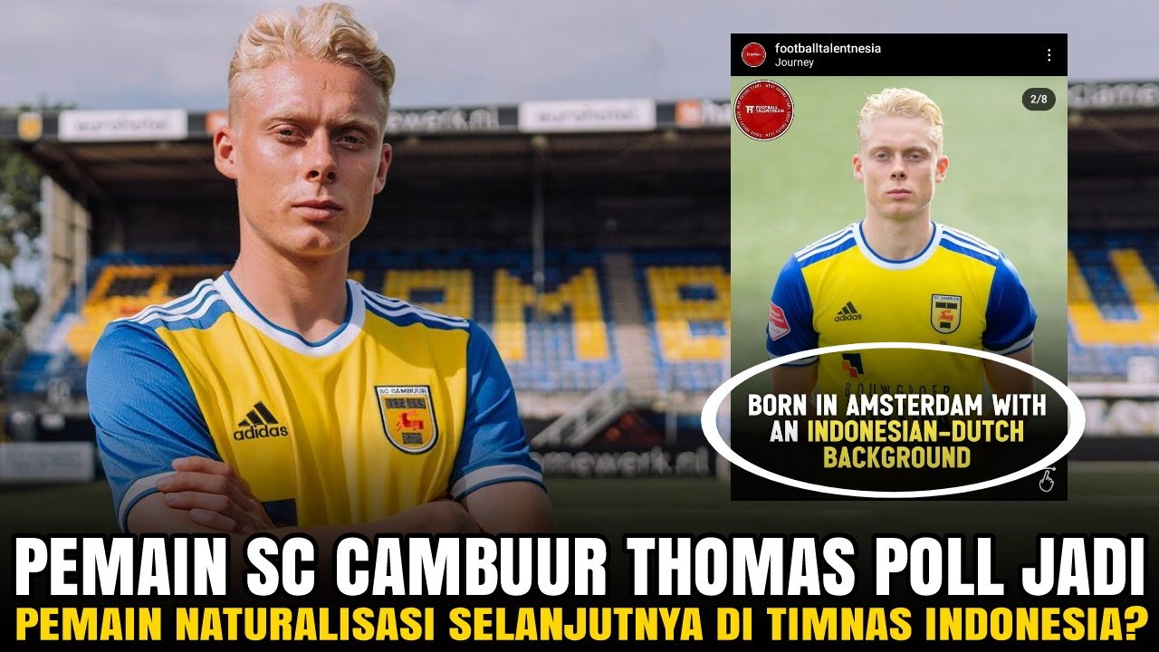 Pemain SC Cambuur Thomas Poll Jadi Pemain Naturalisasi Selanjutnya di ...
