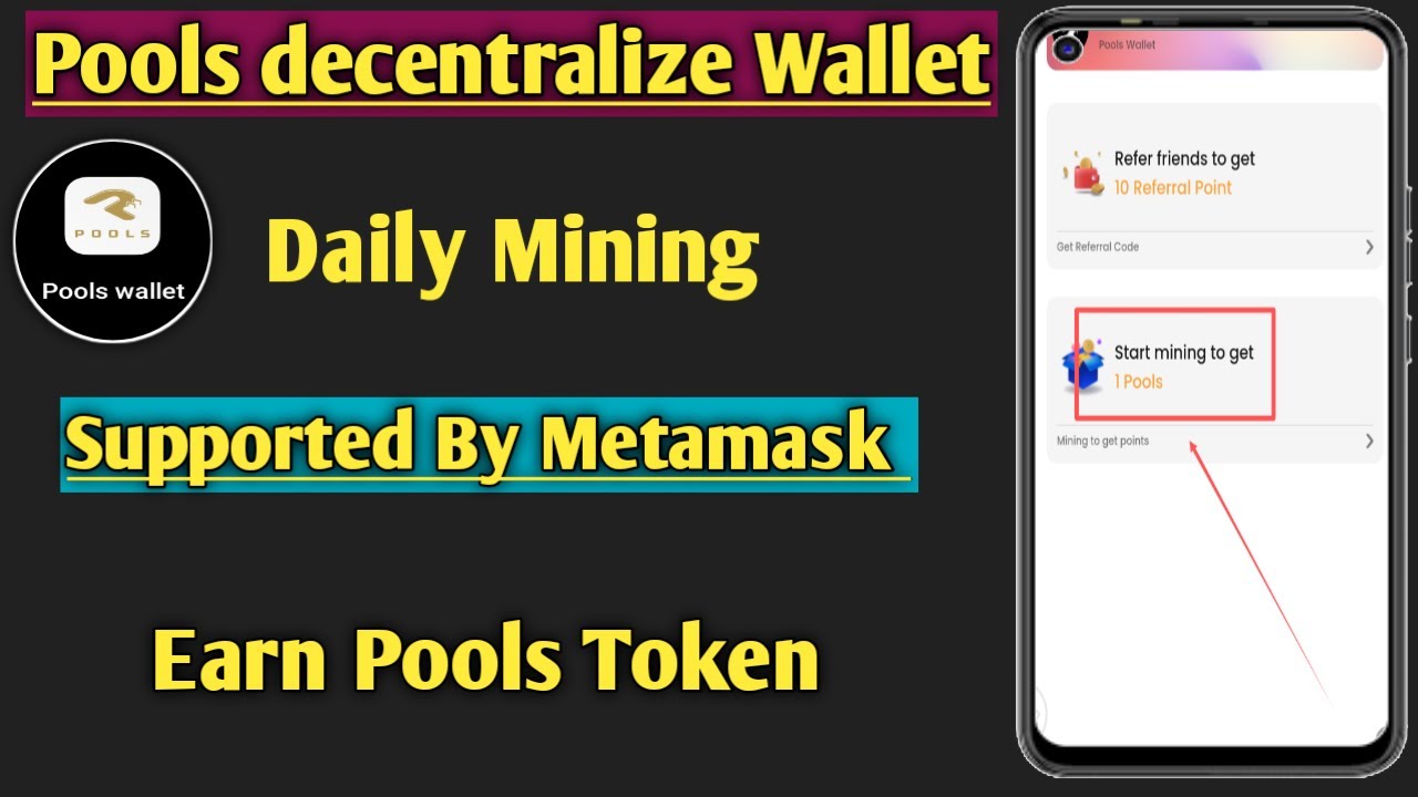 Pools Dencentralize Wallet | How To Create Pools Account | Mining App ...