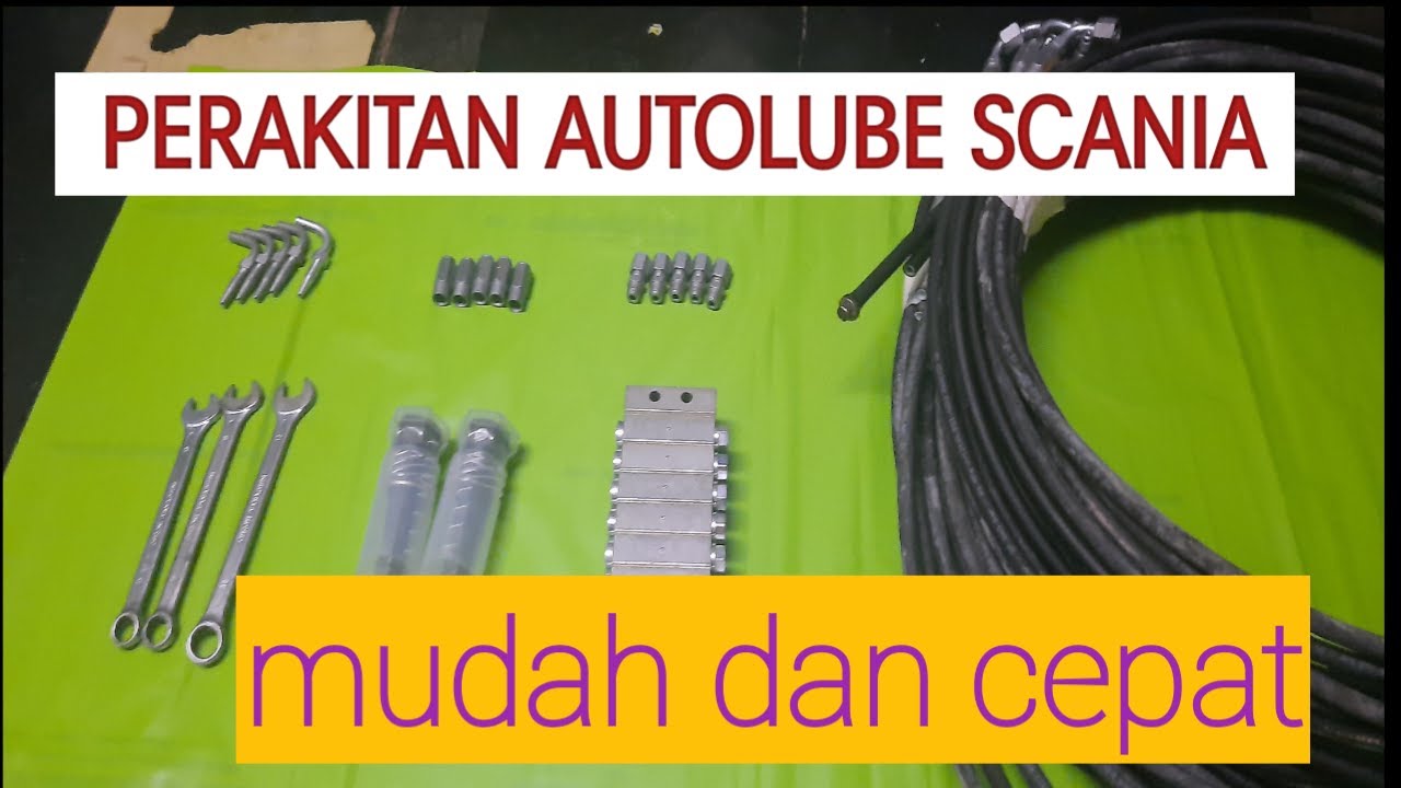 cara kerja grease pump cara memasang autolube komponen digrease - YouTube