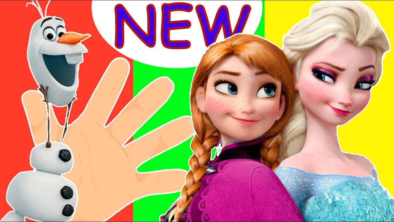 Finger Family Songs Learn Colors Elsa and Anna NEW Surprise Eggs ...