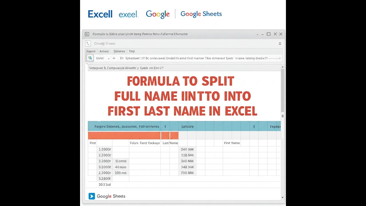 Split Full Name To FIRST And LAST Name Formula In Excel YouTube Split Full Name To FIRST And LAST Name Formula In Excel YouTube