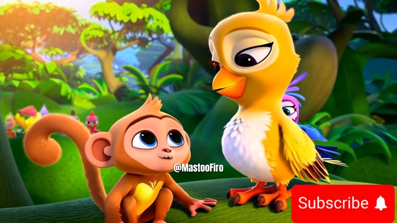 shararti bander aur masoom chirya | cartoon bandar wala | hindi ...