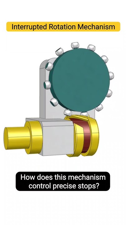How Interrupted Rotation Mechanism Works | Precision Motion Explained #mechanicaldesign # ...