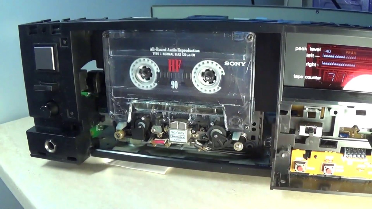 Technics RS-B905 test close loop. dual capstan. Проверка. Закрытый ...