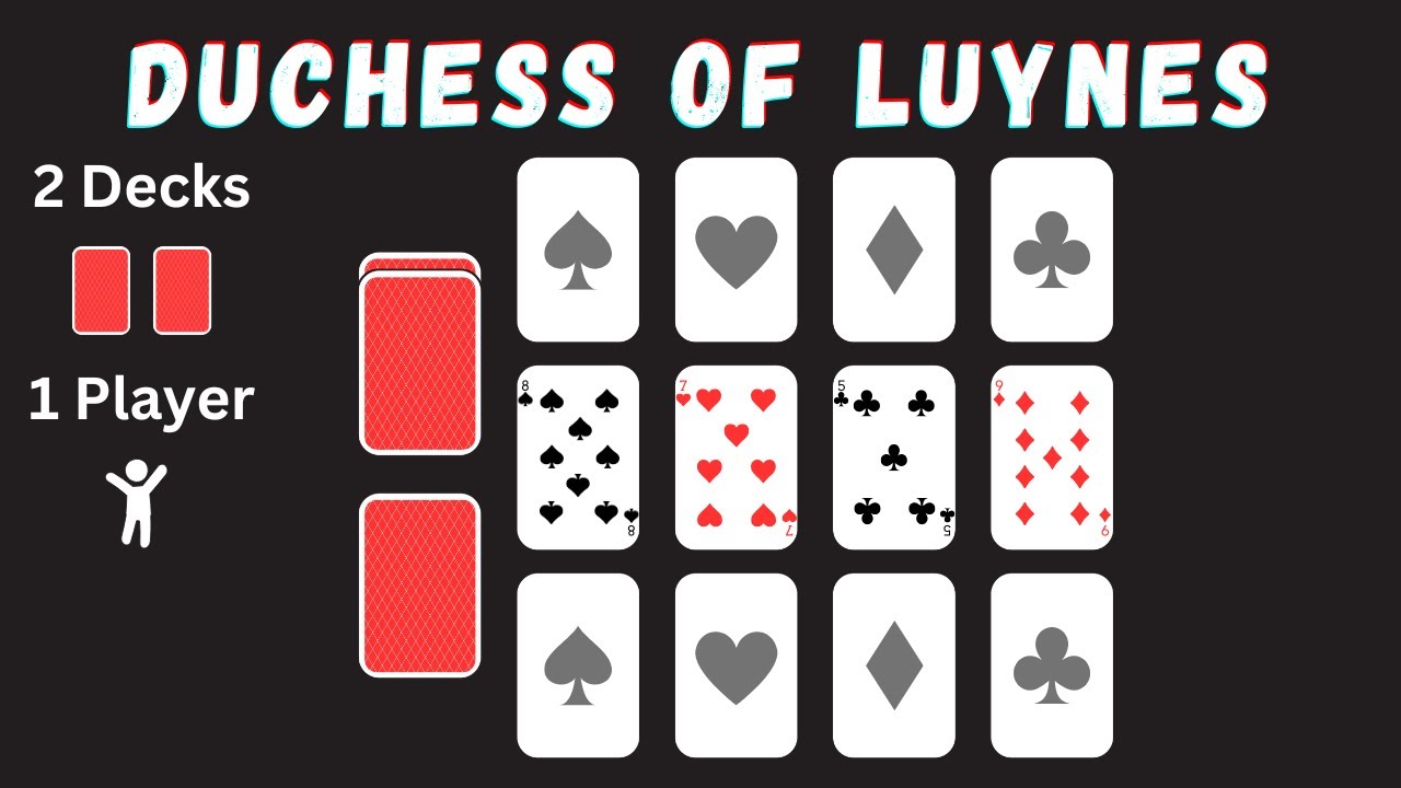 How To Play Duchess Of Luynes Solitaire - YouTube