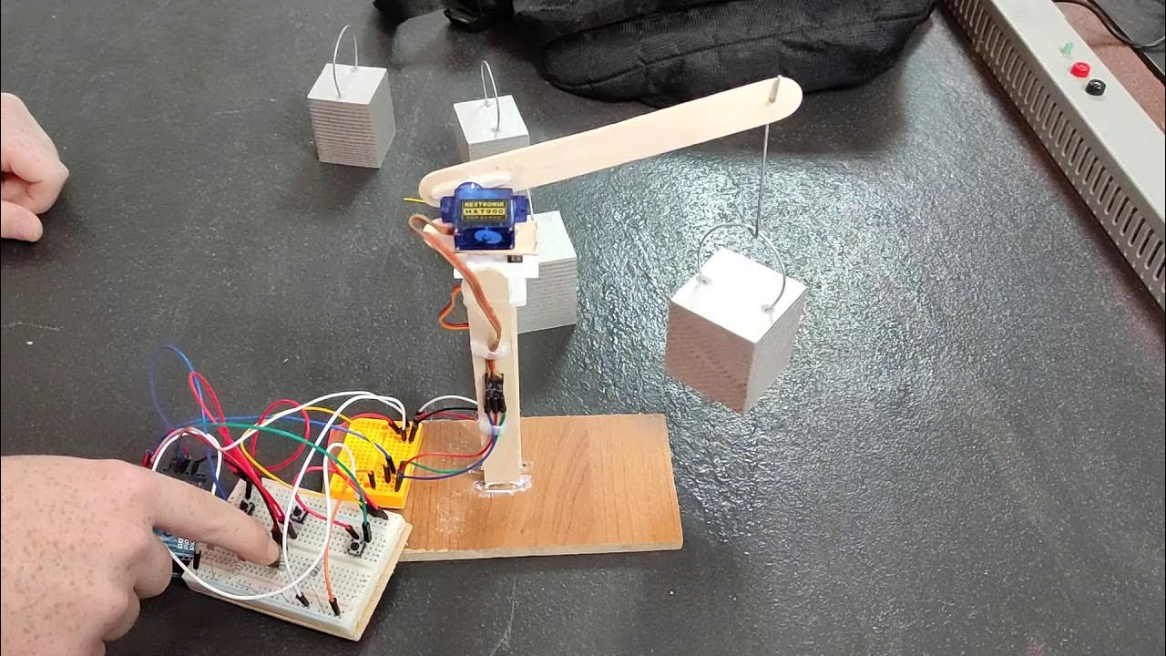 grúa arduino - YouTube