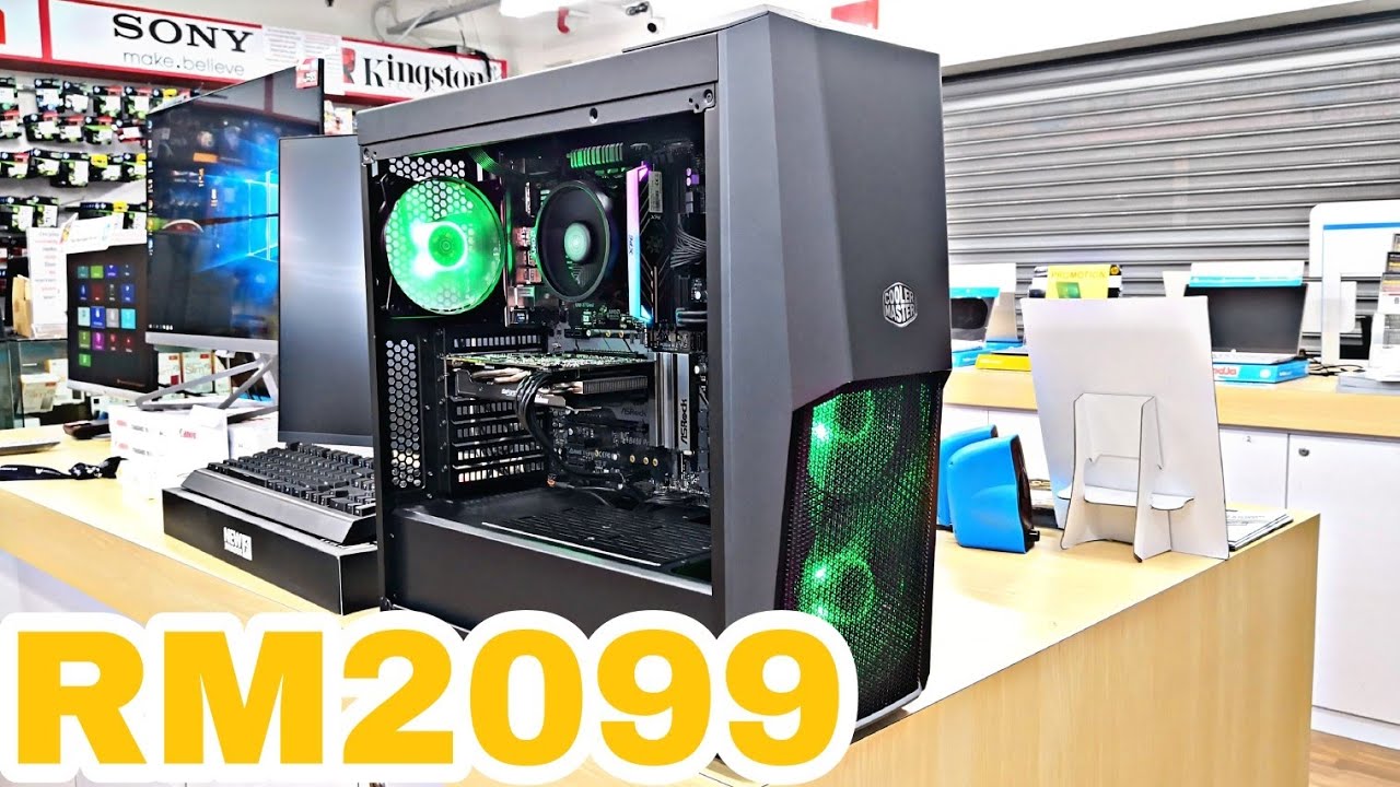 老吉 KTECH RM2099 GAMING PC BUILD IN 2019 (AMD RYZEN 5 2600 , COOLERMASTER MASTERBOX MB500 ) - YouTube