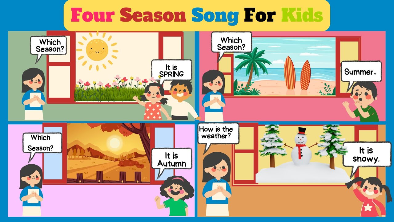 Sing Summer Season Song | Season Song Video for Children | Learn All ...