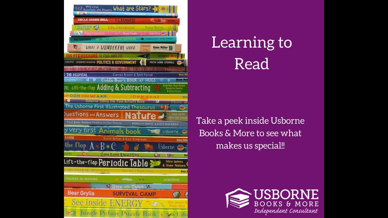 Learning to Read, Usborne Books & More - YouTube