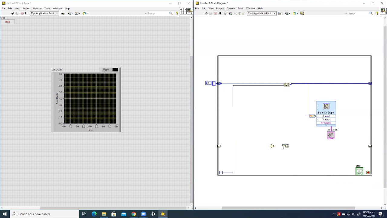 LABVIEW 2020 GRAFICAR VARIABLES EN TIEMPO REAL - YouTube