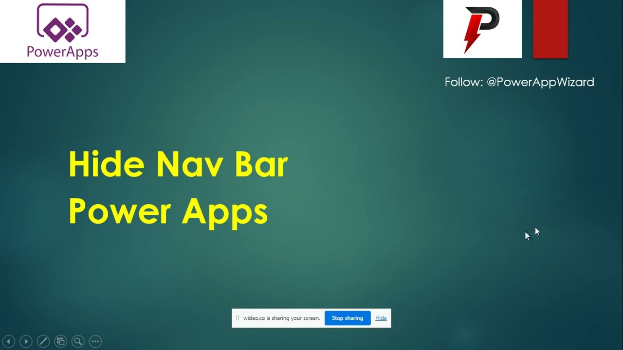 Hide Nav Bar In PowerApps YouTube Hide Nav Bar In PowerApps YouTube