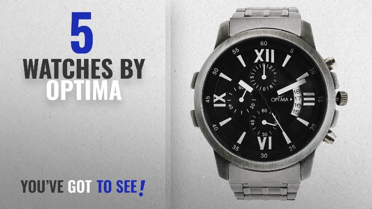 Top 10 Optima Watches [2018]: Optima Chronograph Black Men's Watch OPT ...