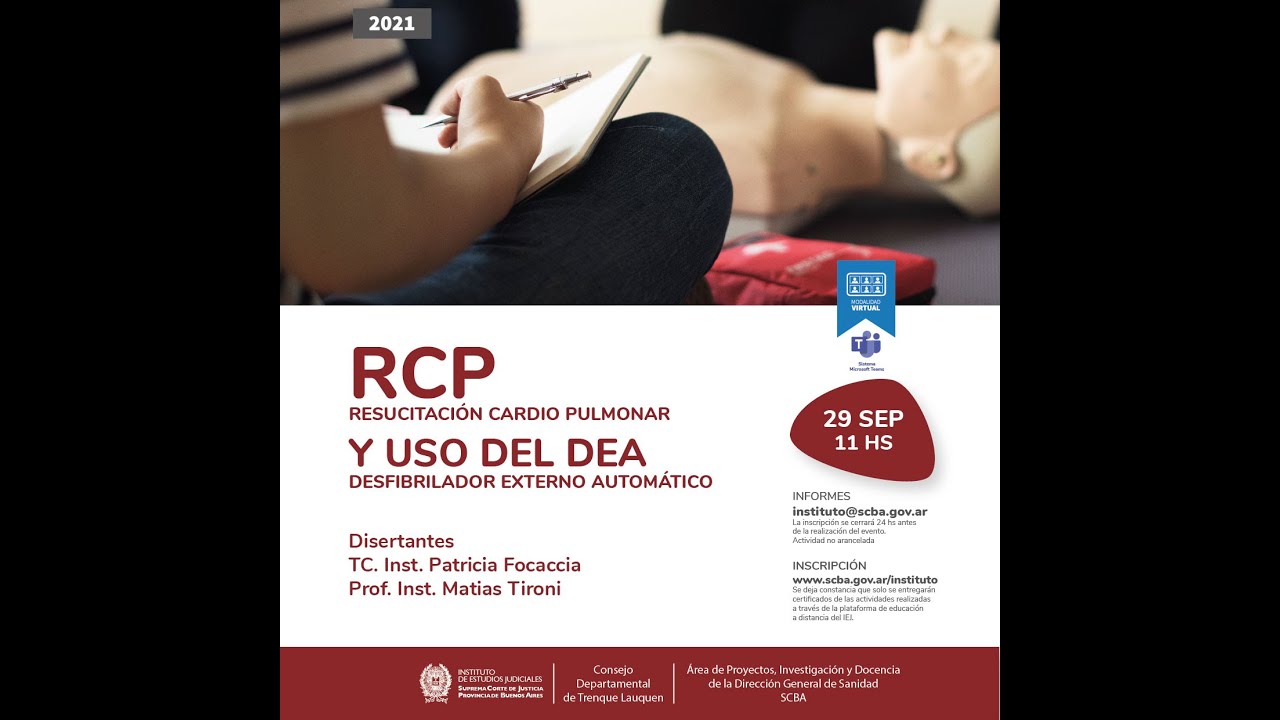 RCP y USO DEL DEA (29-9) - YouTube
