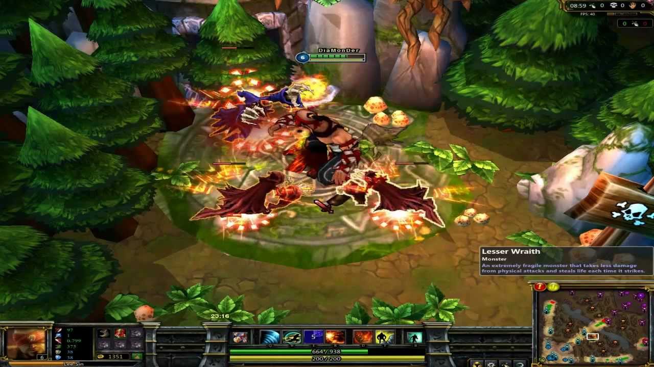 League of Legends - Lee Sin Skills (Slow Motion) - YouTube
