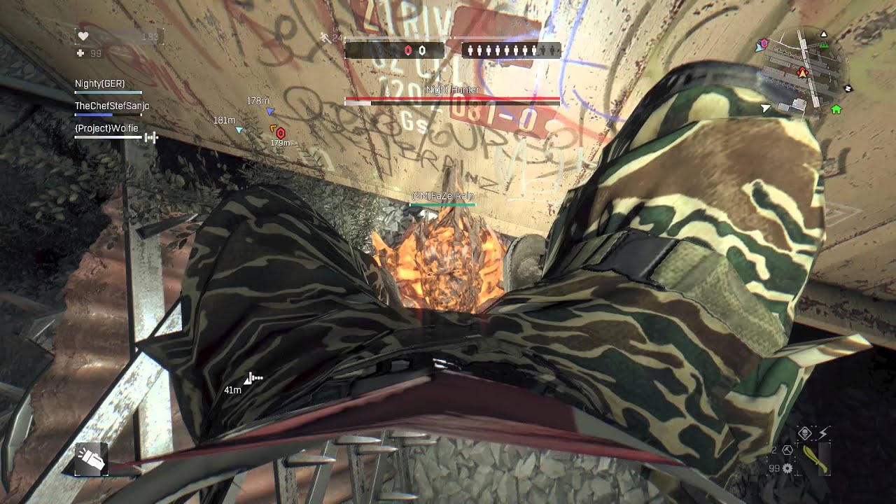 Dying light ninja hunter kills teamwork! - YouTube