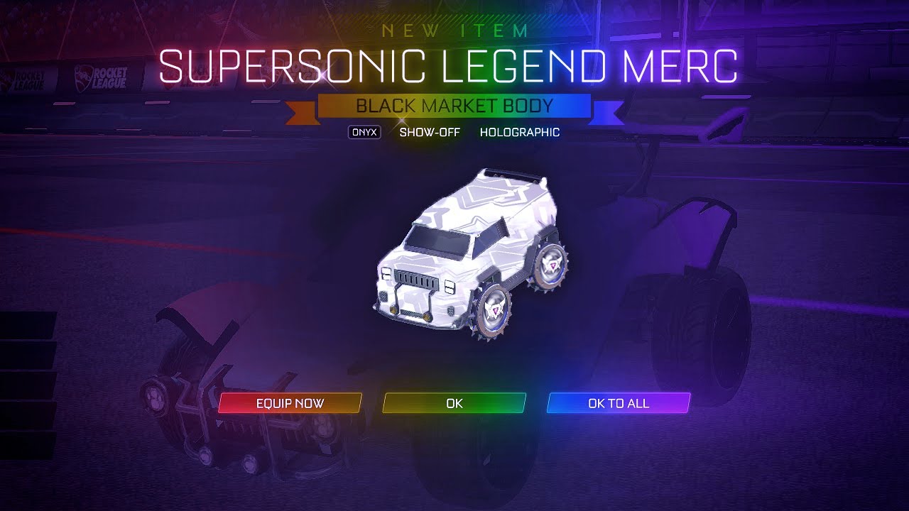 PLAYING ROCKET LEAGUE WITH THE SUPERSONIC LEGEND MERC CAR! - YouTube