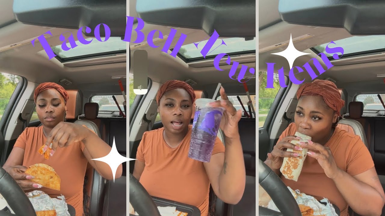 TRYING TACO BELL NEW ITEMS - YouTube