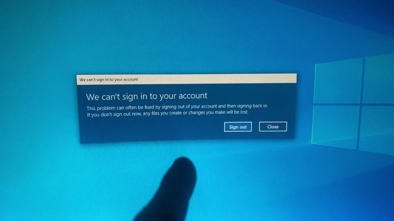We can't sign into your account on any Windows ( Problema Risolto/Fixed ...