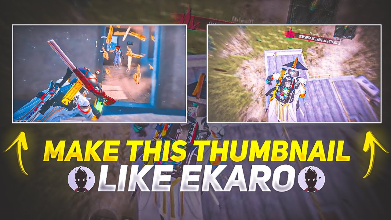 Make this thumbnail like @Ekaro | ekaro thumbnail tutorial | how to ...