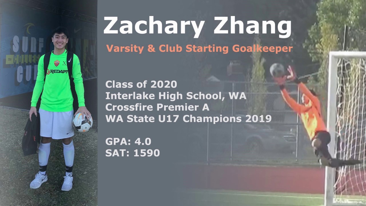 Zachary Zhang Soccer Goalkeeping Highlight Reel - YouTube