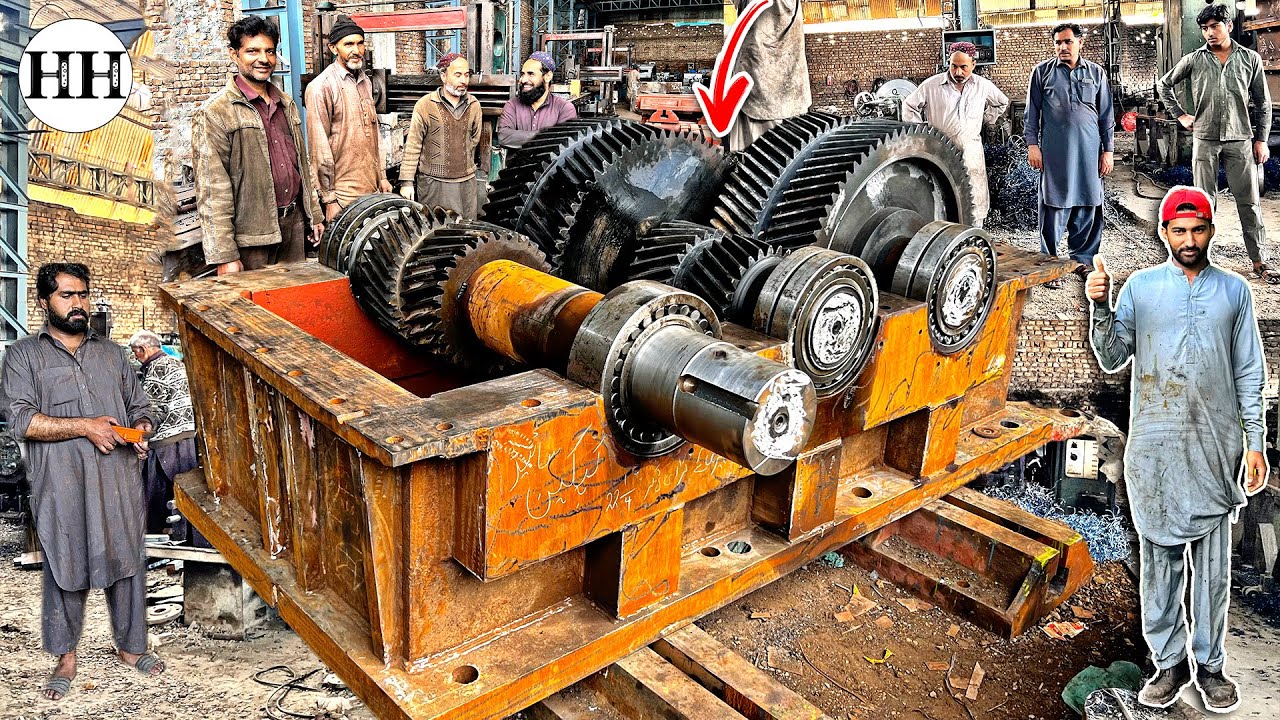How they could have Manufactured Giant Industrial Gearbox in 1960 - YouTube