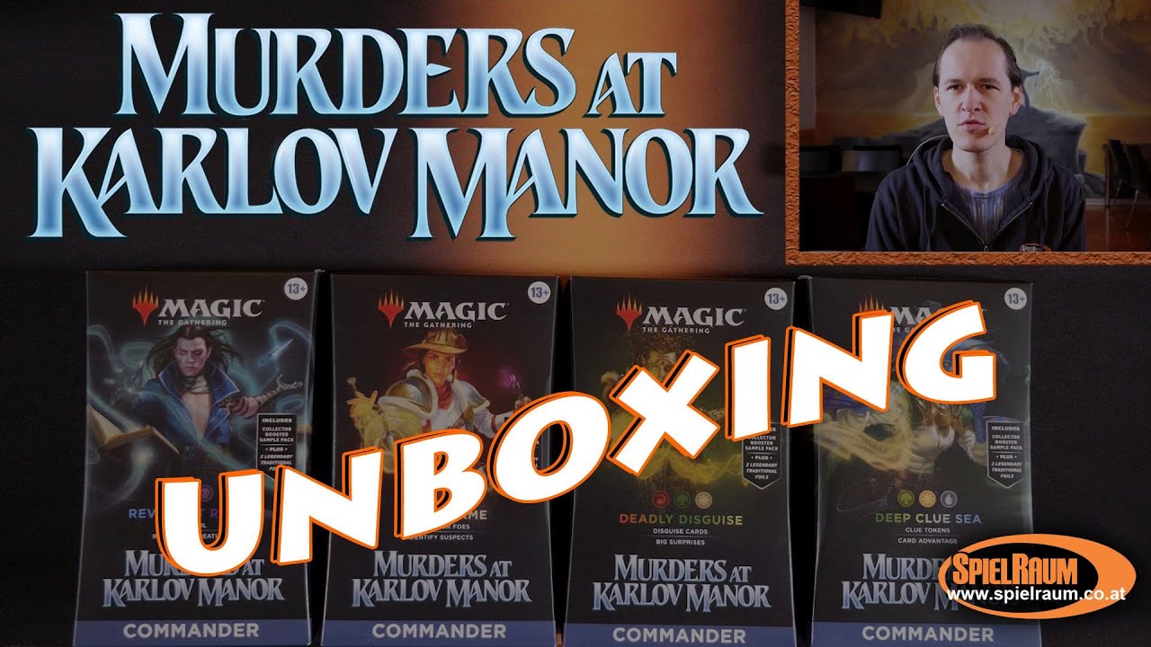 Murders at Karlov Manor - Commander Decks Unboxing [DE] - YouTube