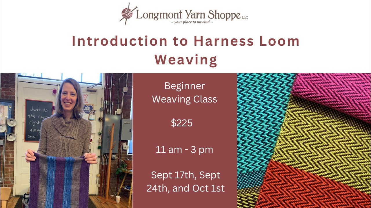 Learn Harness Loom Weaving with Sara! - YouTube