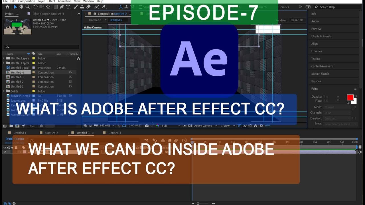 WHAT IS ADOBE AFTER EFFECT (HINDI) | INTRODUCTION TO ADOBE AFTER EFFECT ...