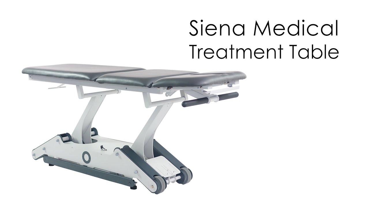 Siena Medical Treatment Table (Chiropractic Table) - YouTube