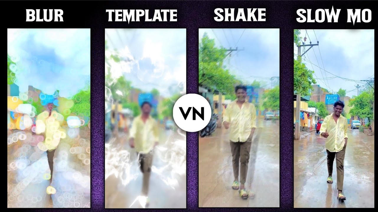 🔥Blur, Shake Effect & Slow motion | Vn video editing telugu | vita app ...