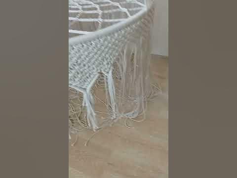 Подвесное плетеное кресло-гамак шатер макраме на заказ - YouTube
