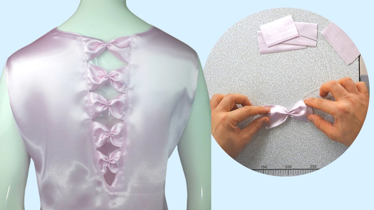 Sewing beautiful back neck design for dress. simple techniques for ...