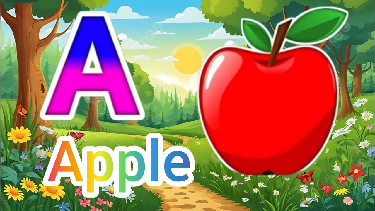 Learning ABCD Letters and Basic English Vocabulary | Toddlers learnin ...