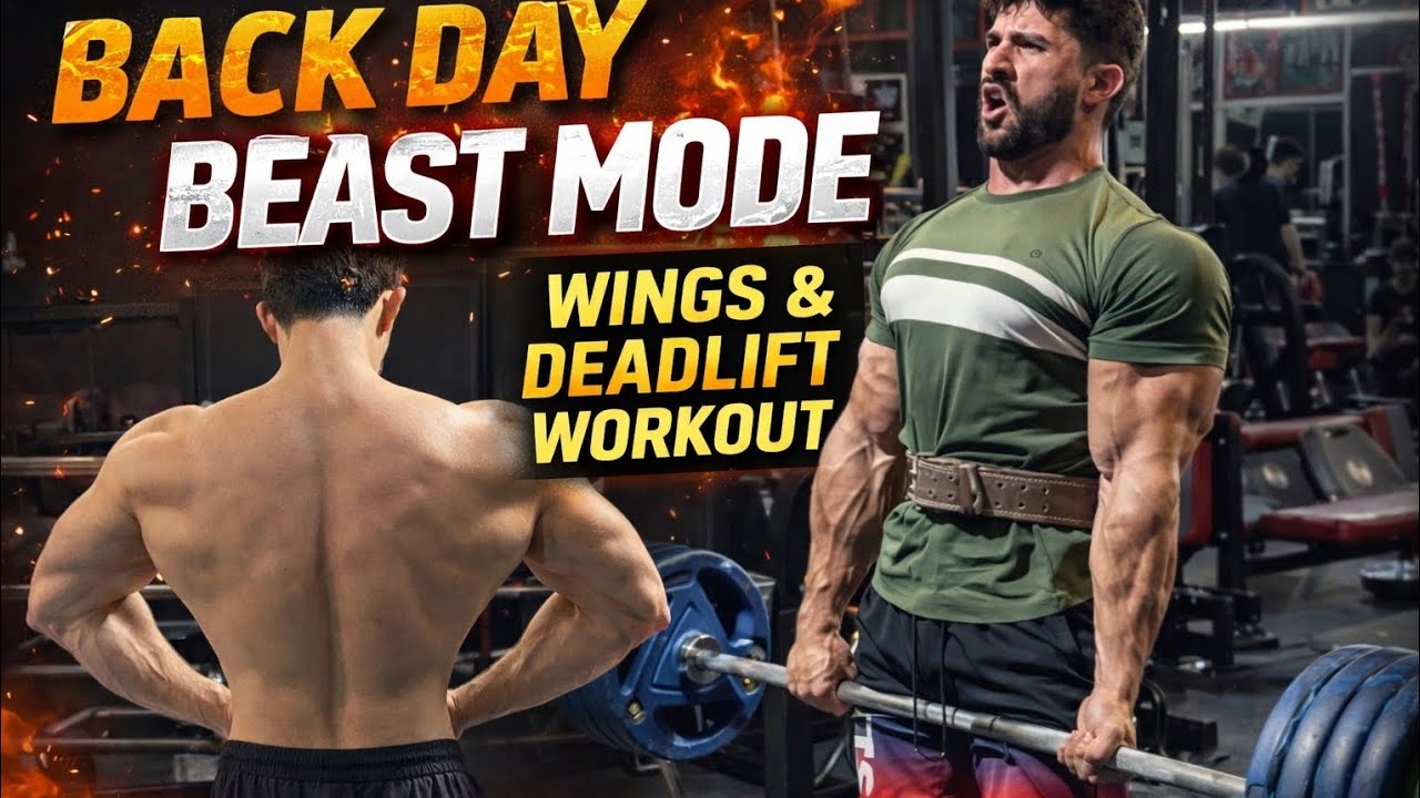 Complete Back Day 🔥 Wings, Shoulders & Deadlift | Gym Workout - YouTube