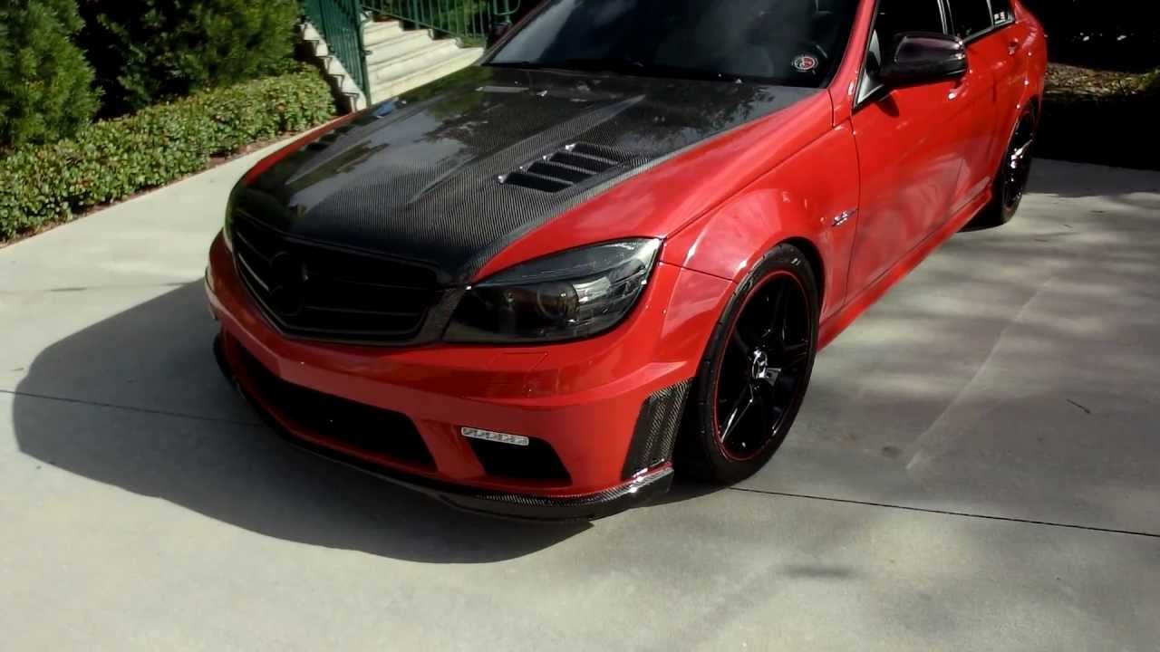 Red Kleeman C63 AMG Mercedes 1080p walkaround - YouTube