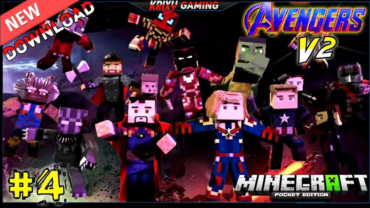 HOW TO DOWNLOAD MARVEL AVENGERS MOD IN MINECRAFT PE FOR ANDROID 2020 ...