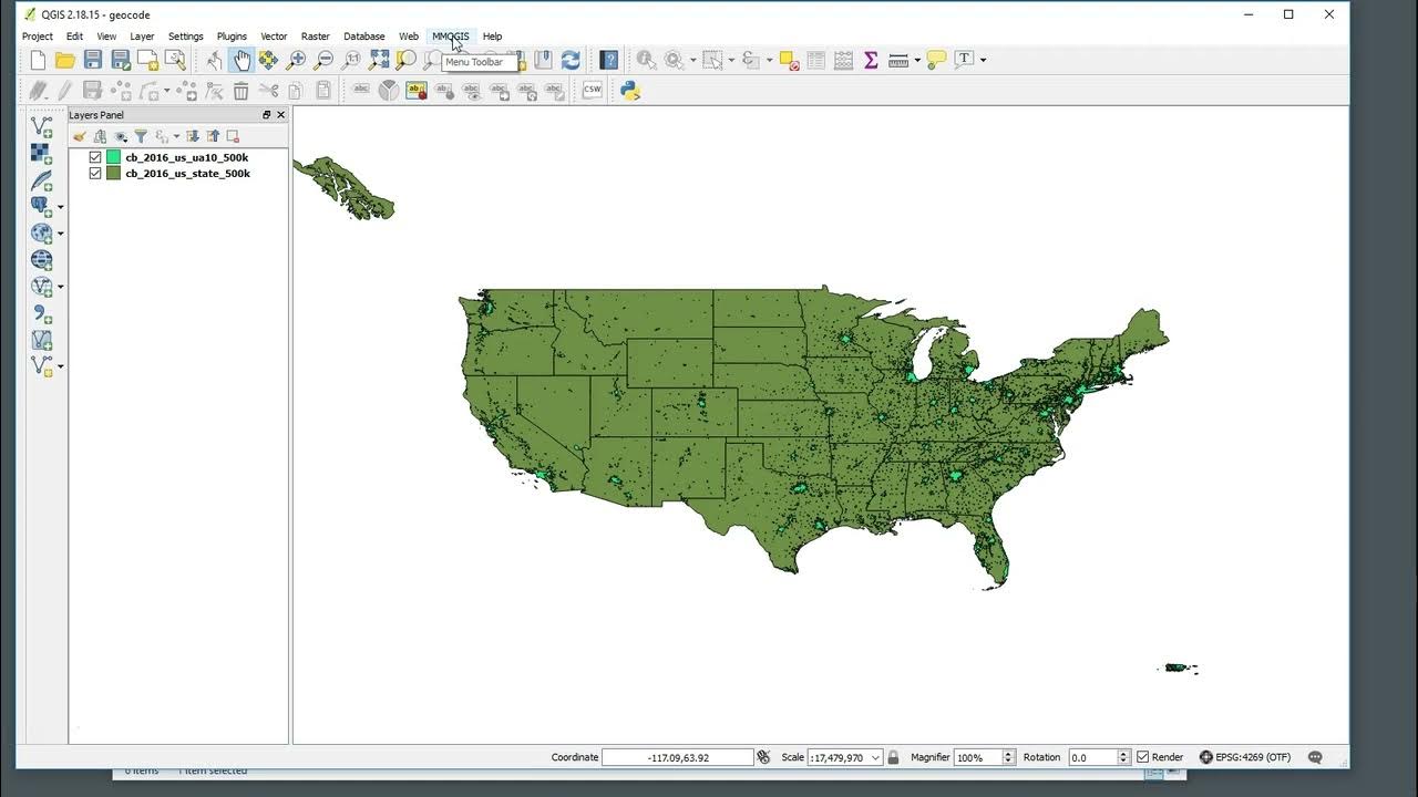 qgis geocoding using google maps api - YouTube