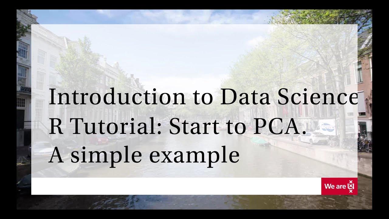 R Tutorial: A simple example to start to PCA - YouTube
