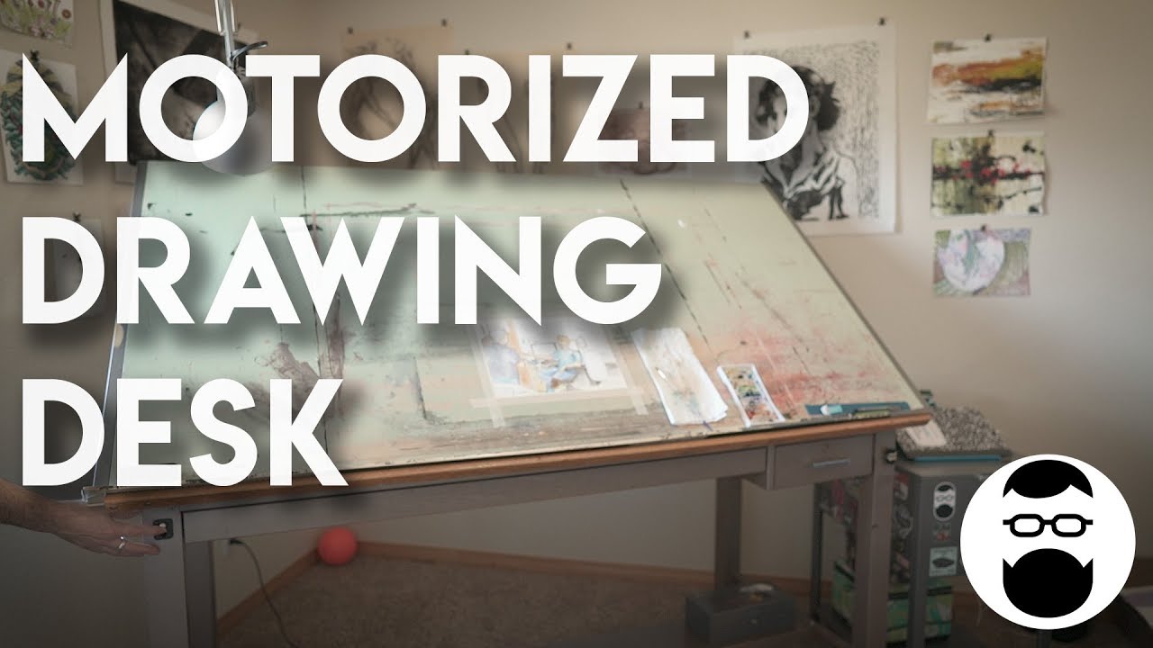 DIY Motorized Drawing Desk - YouTube